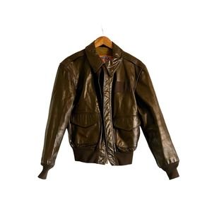 Cooper | Jackets & Coats | Vintage Cooper A2 Bomber Flight Jacket Us Military Leather Made In ...